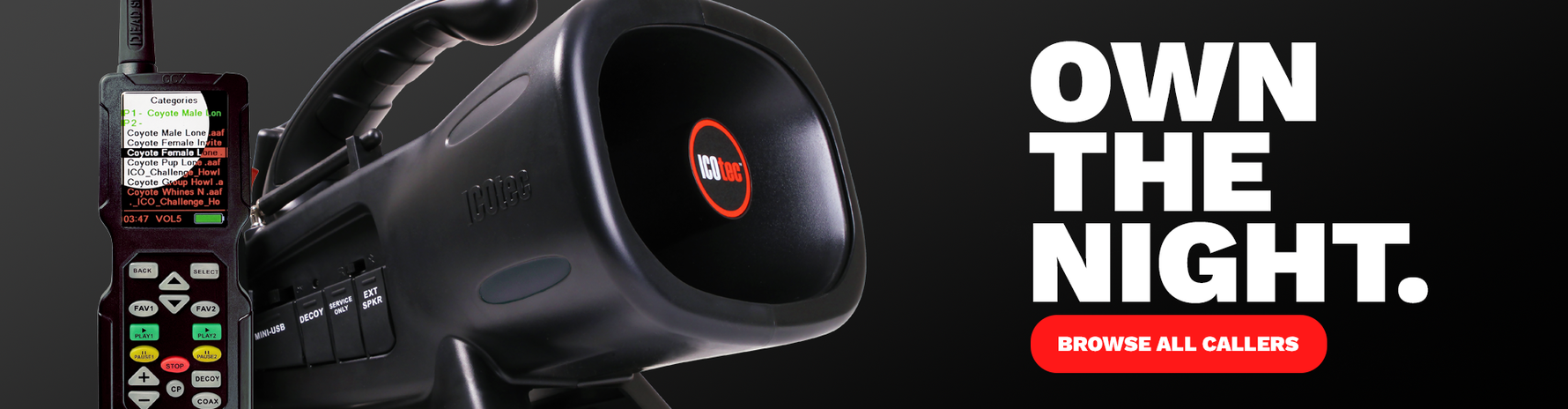 Predator Calls & Decoys | ICOtec | Coyote Hunting, Fox, and more!